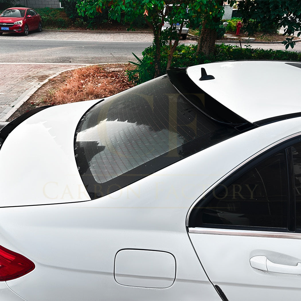 Gloss Black Roof Spoiler for Mercedes Benz W204 C Class & C63 Saloon 07 ...
