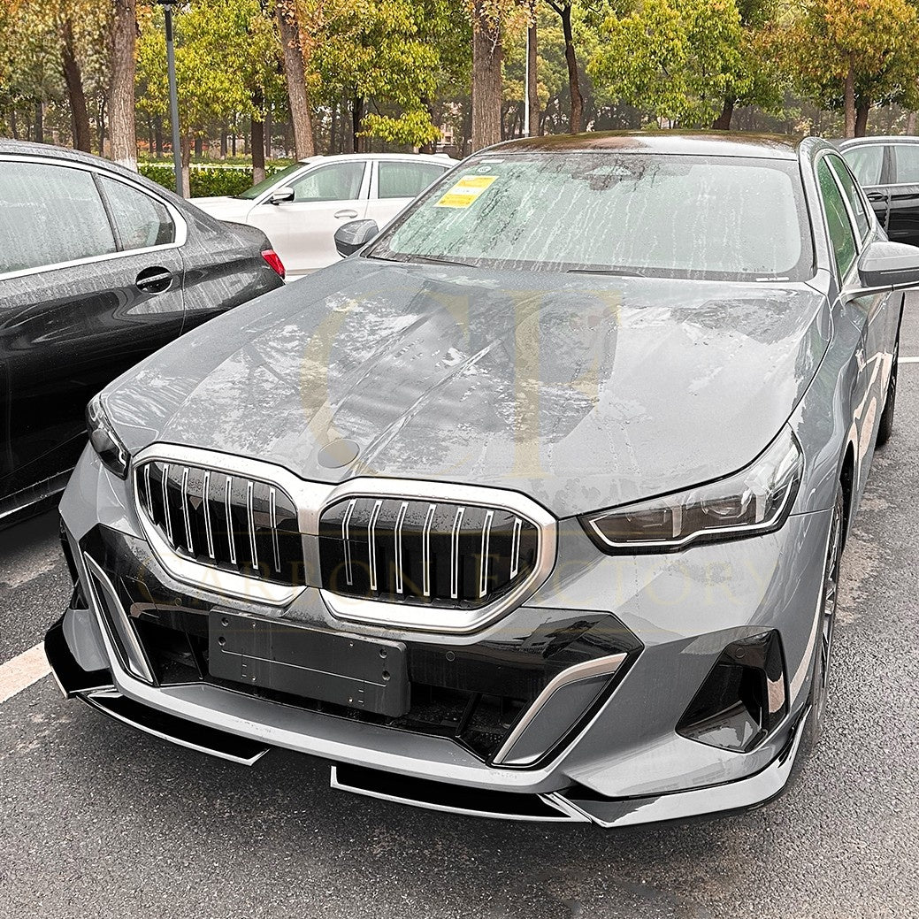 MP2 Style Gloss Black Front Splitter for BMW G60 5 Series 24-Present ...