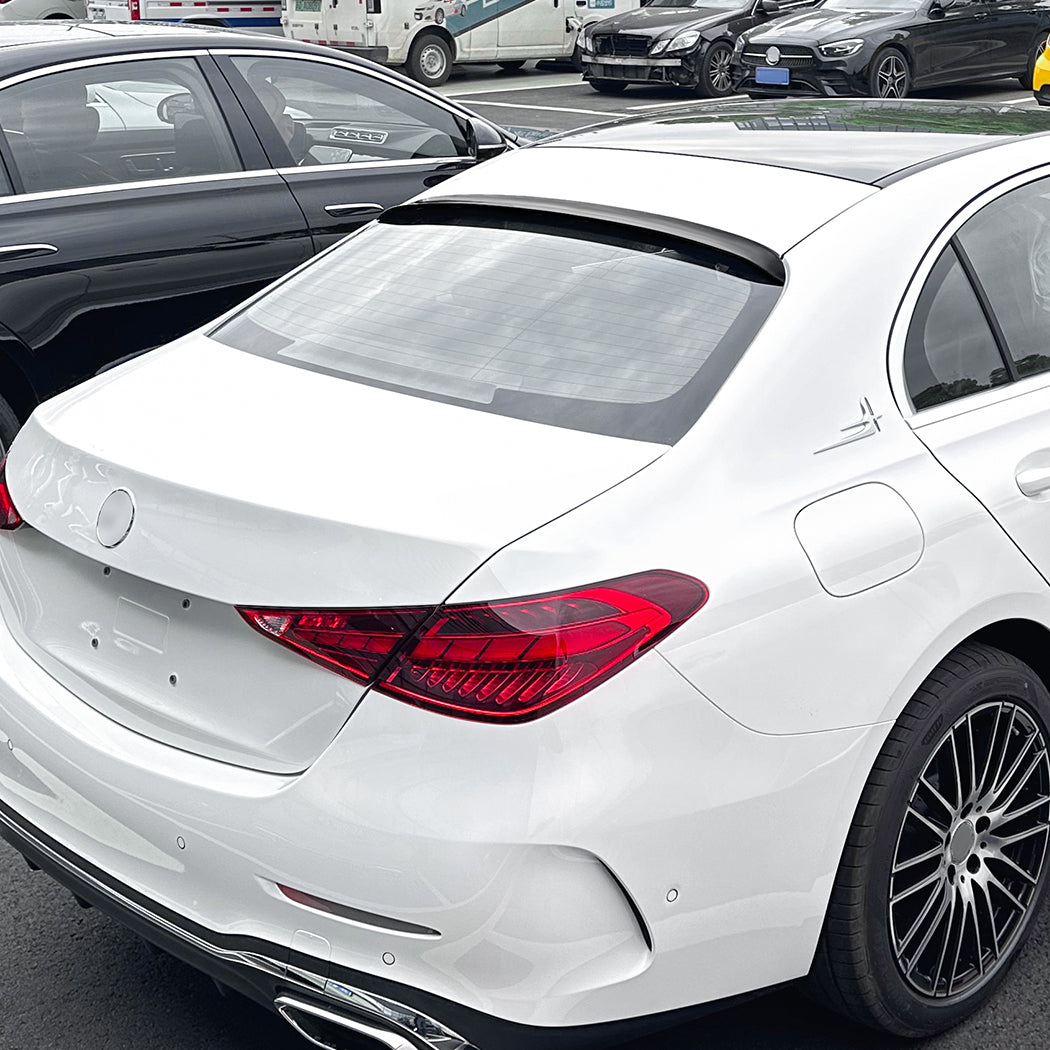 Gloss Black Roof Spoiler for Mercedes Benz W206 C Class Saloon 22 ...