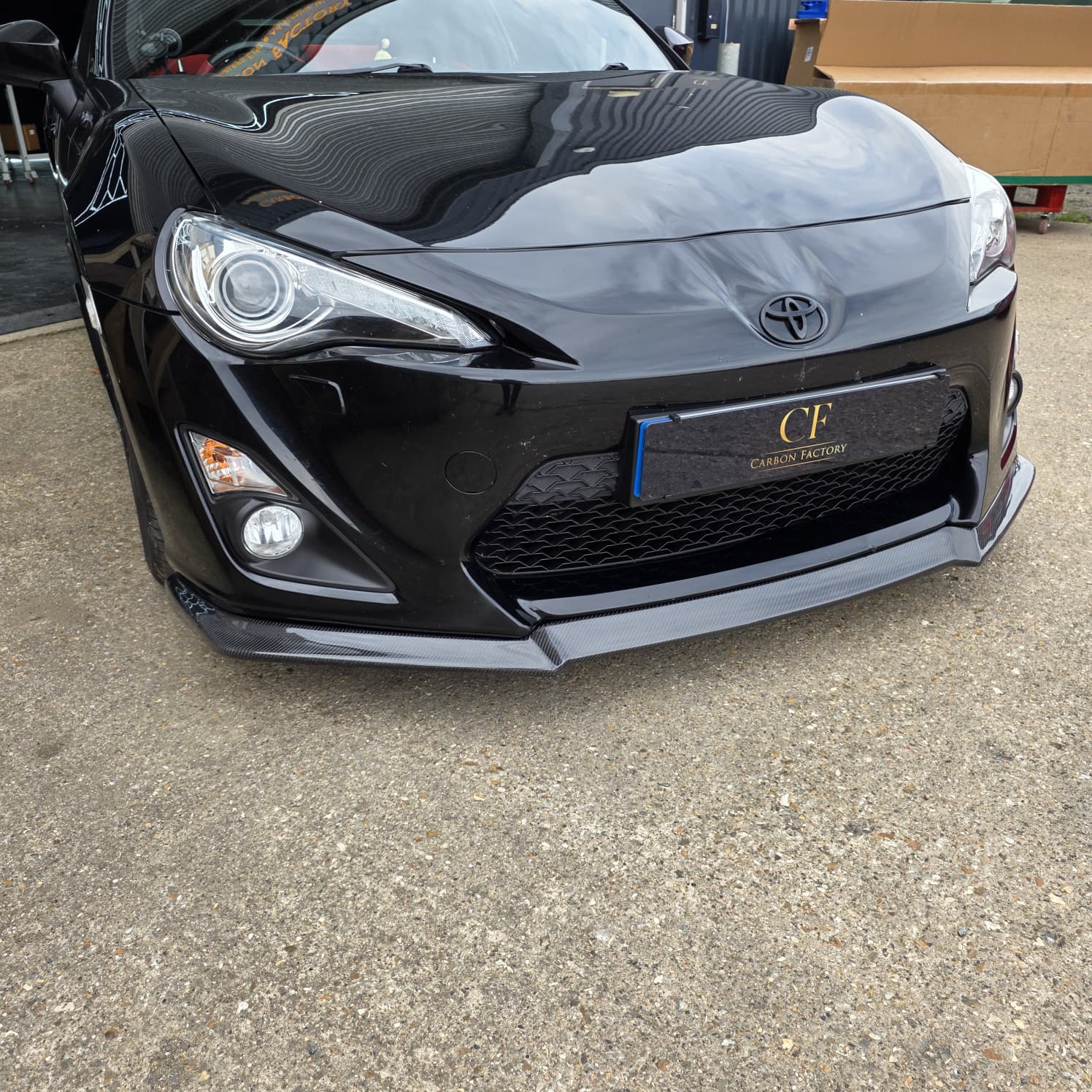 BM Style Carbon Fibre Front Splitter for Toyota GT86 13-16 | Carbon Factory