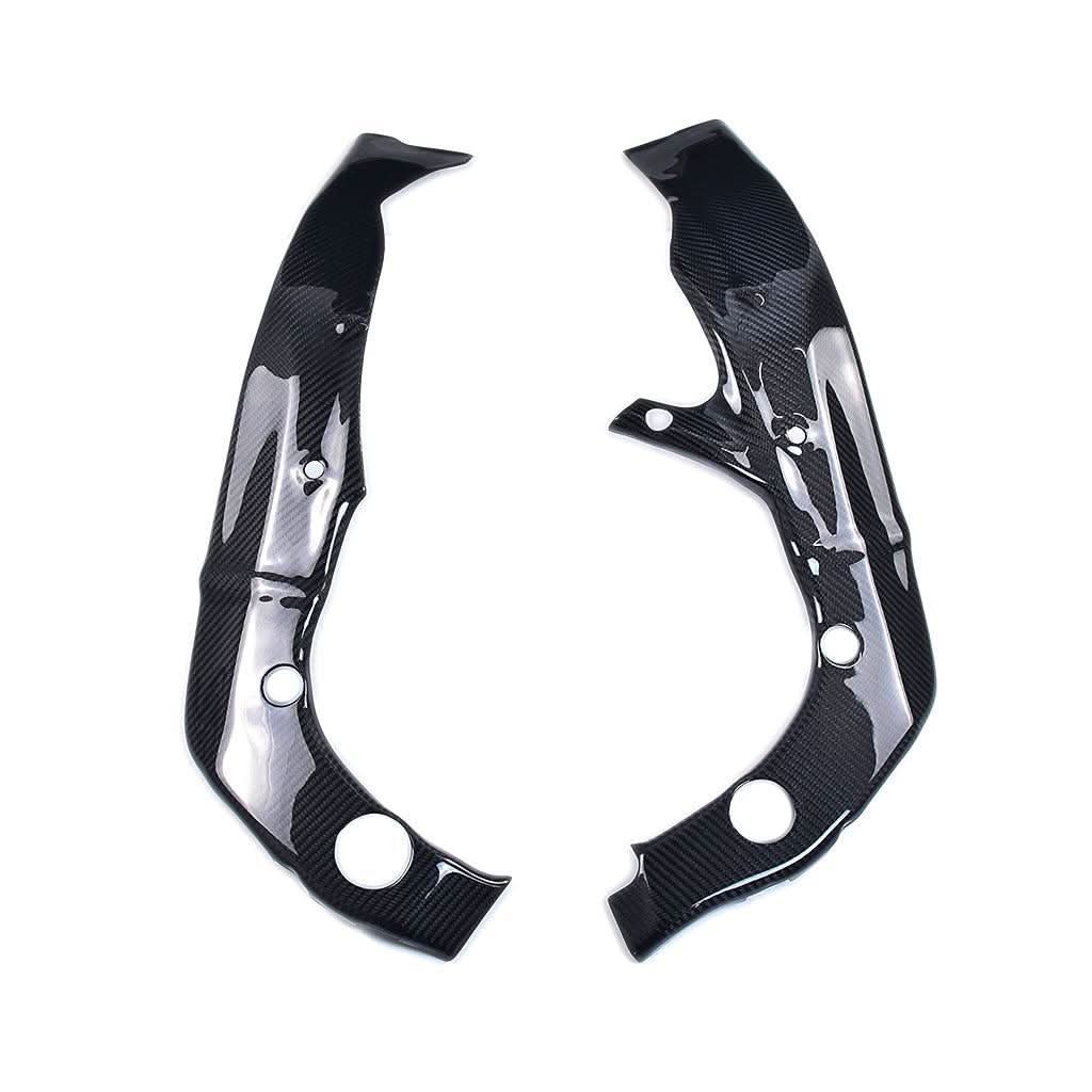 Pre-preg Carbon Fibre Frame Covers for Yamaha R6 2017-2022 | Carbon Factory