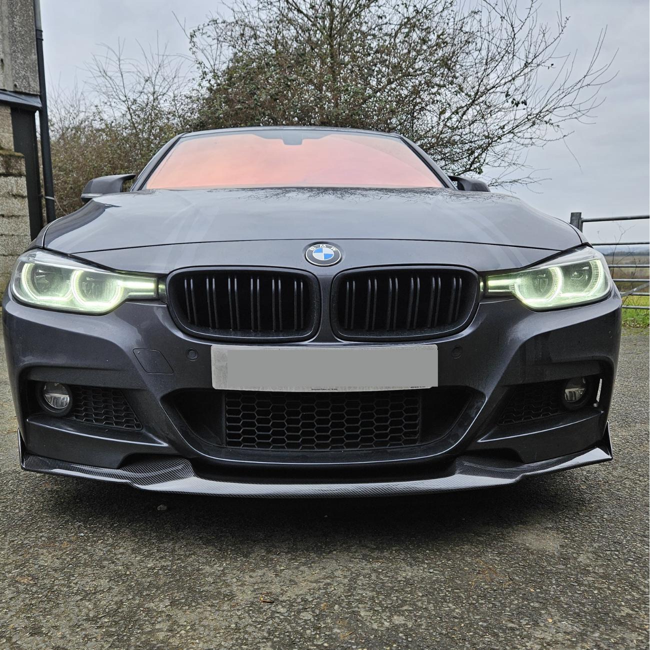 MAD Style Carbon Fibre Front Splitter for BMW F30 F31 3 Series M Sport ...
