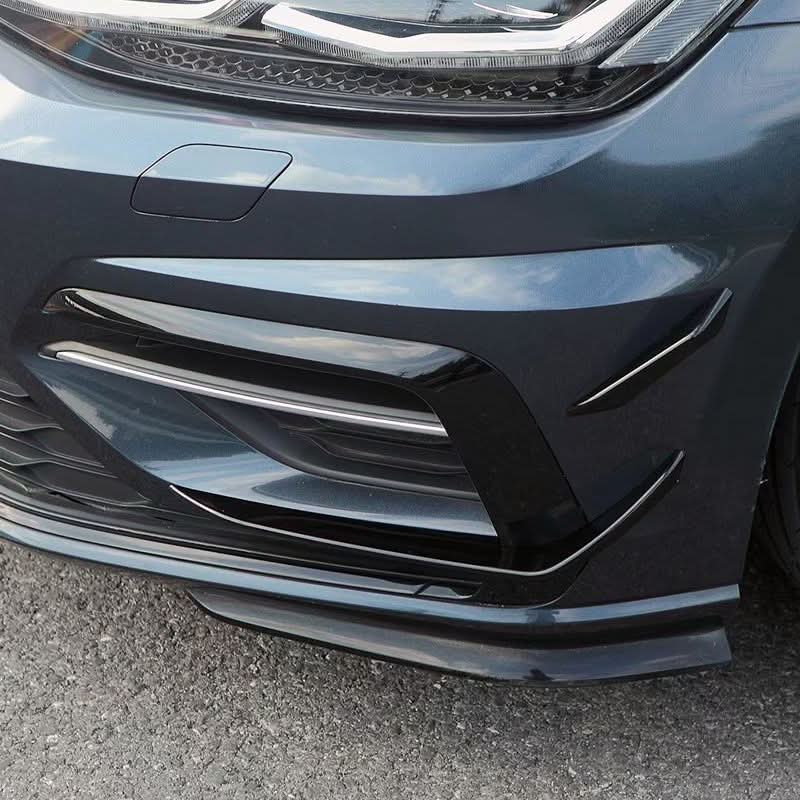 RZ Style Gloss Black Front Canards for VW Golf MK7.5 R-LINE / R 17-20 ...