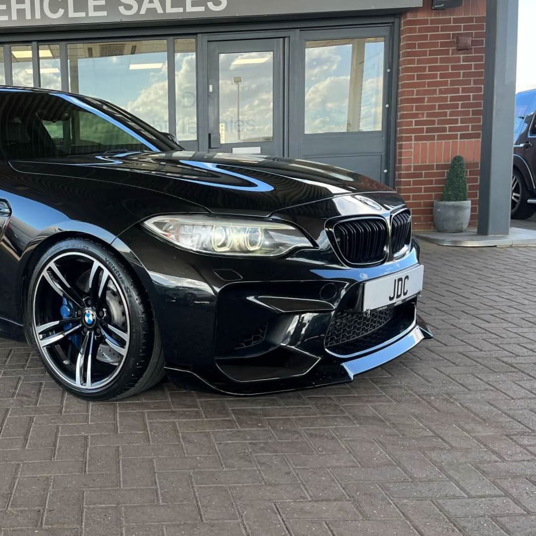 CS Style Gloss Black Front Splitter for BMW F87 M2C 14-18 | Carbon Factory