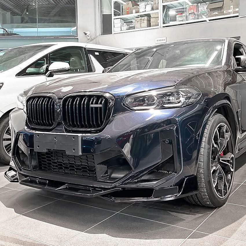 MP Style Gloss Black Front Splitter for BMW F97 X3M F98 X4M LCI 22-26