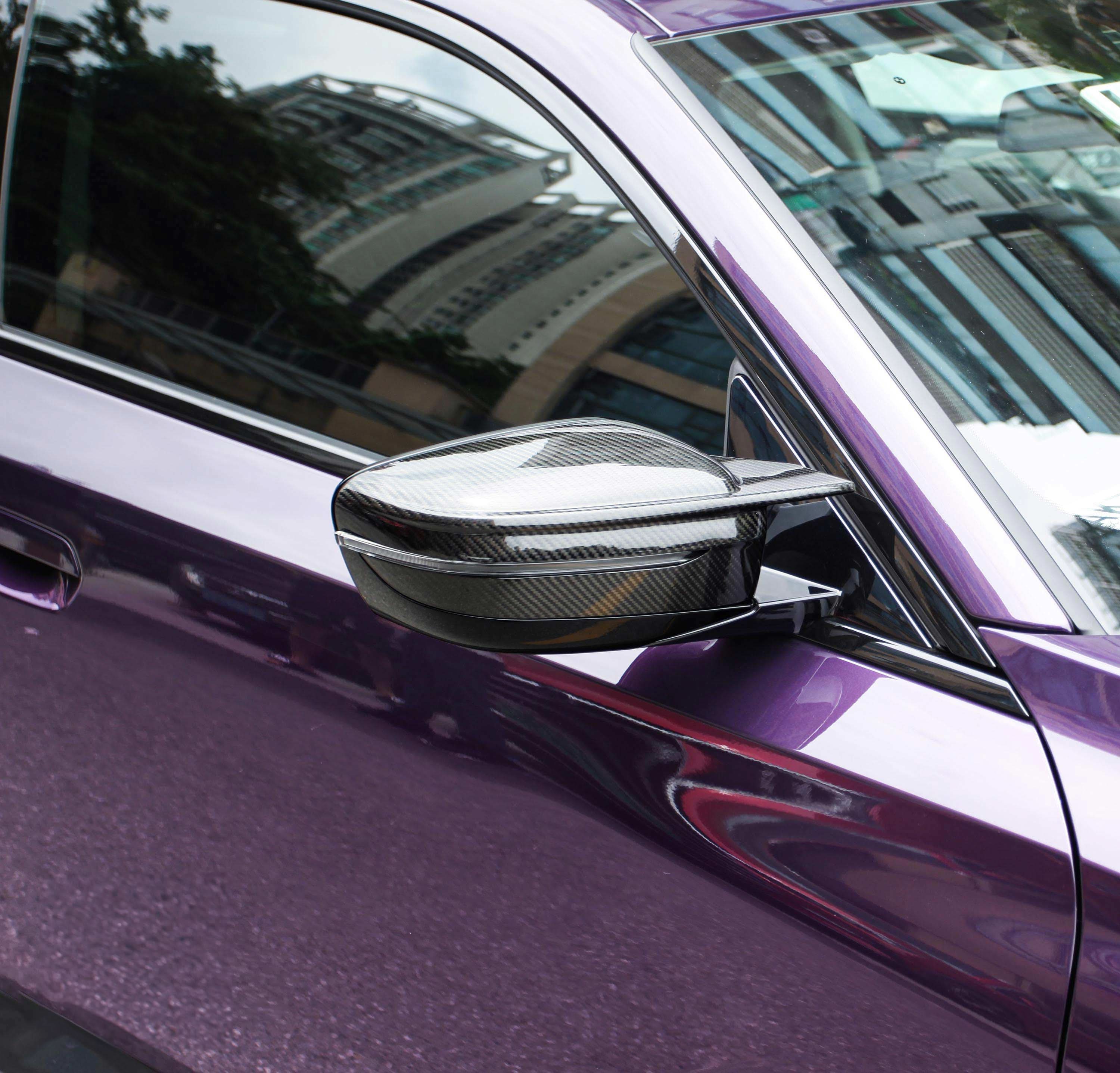 CF Style Pre-Preg Carbon Fibre Replacement Mirror Covers for BMW G14 ...