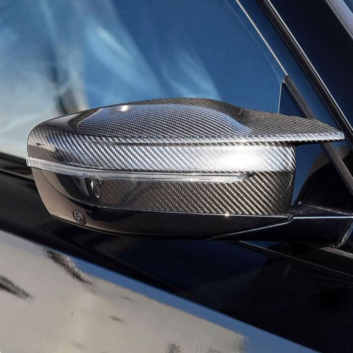 CF Style Pre-Preg Carbon Fibre Replacement Mirror Covers for BMW G22 ...