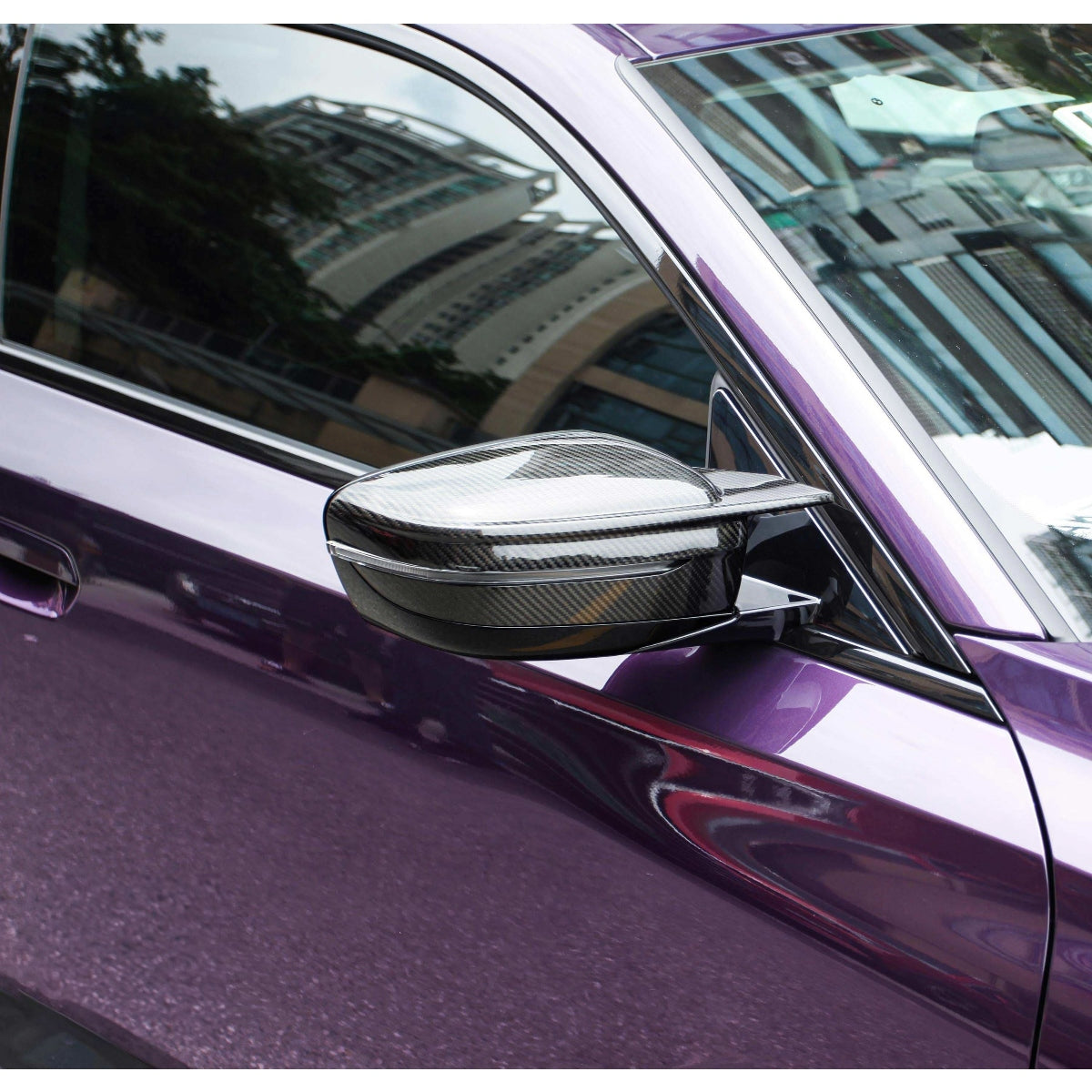 CF Style Pre-Preg Carbon Fibre Replacement Mirror Covers for BMW G20 ...